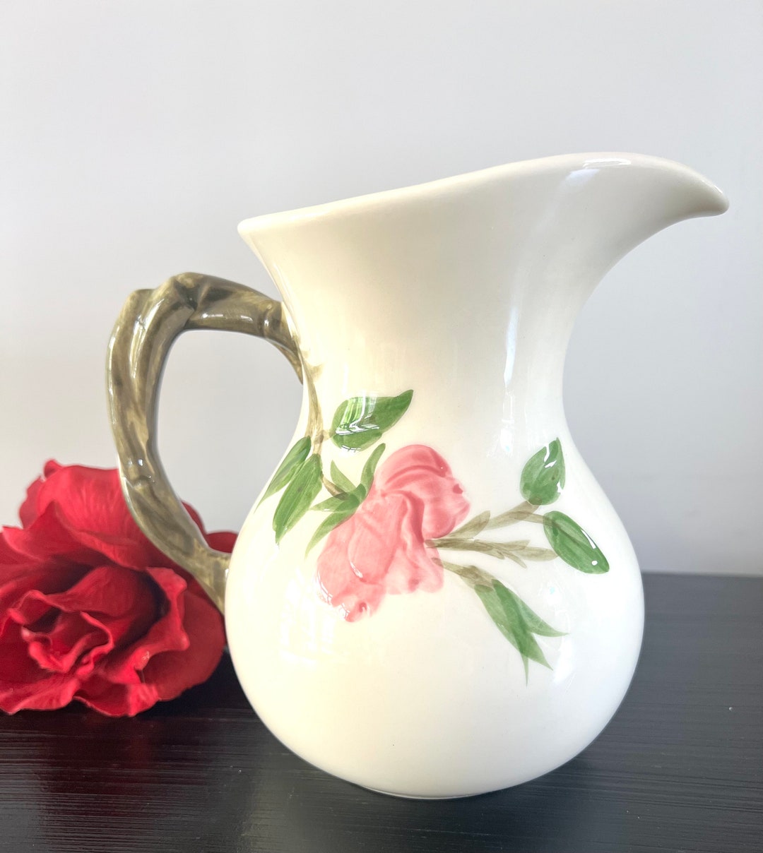 28 OZ Pitcher by Franciscan, Desert Rose Pattern - Etsy