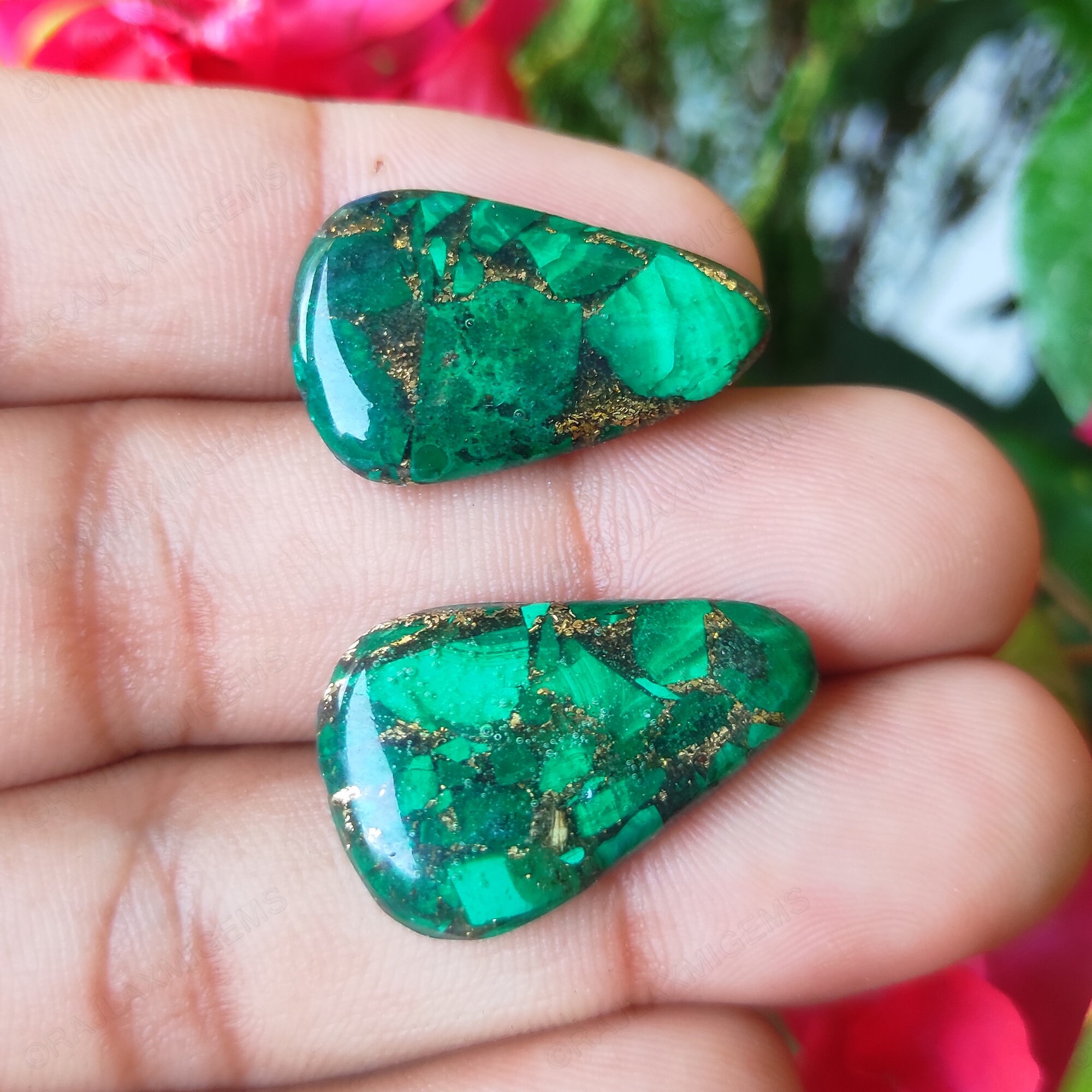Copper Malachite Cabochon Copper Malachite Gemstone for - Etsy UK