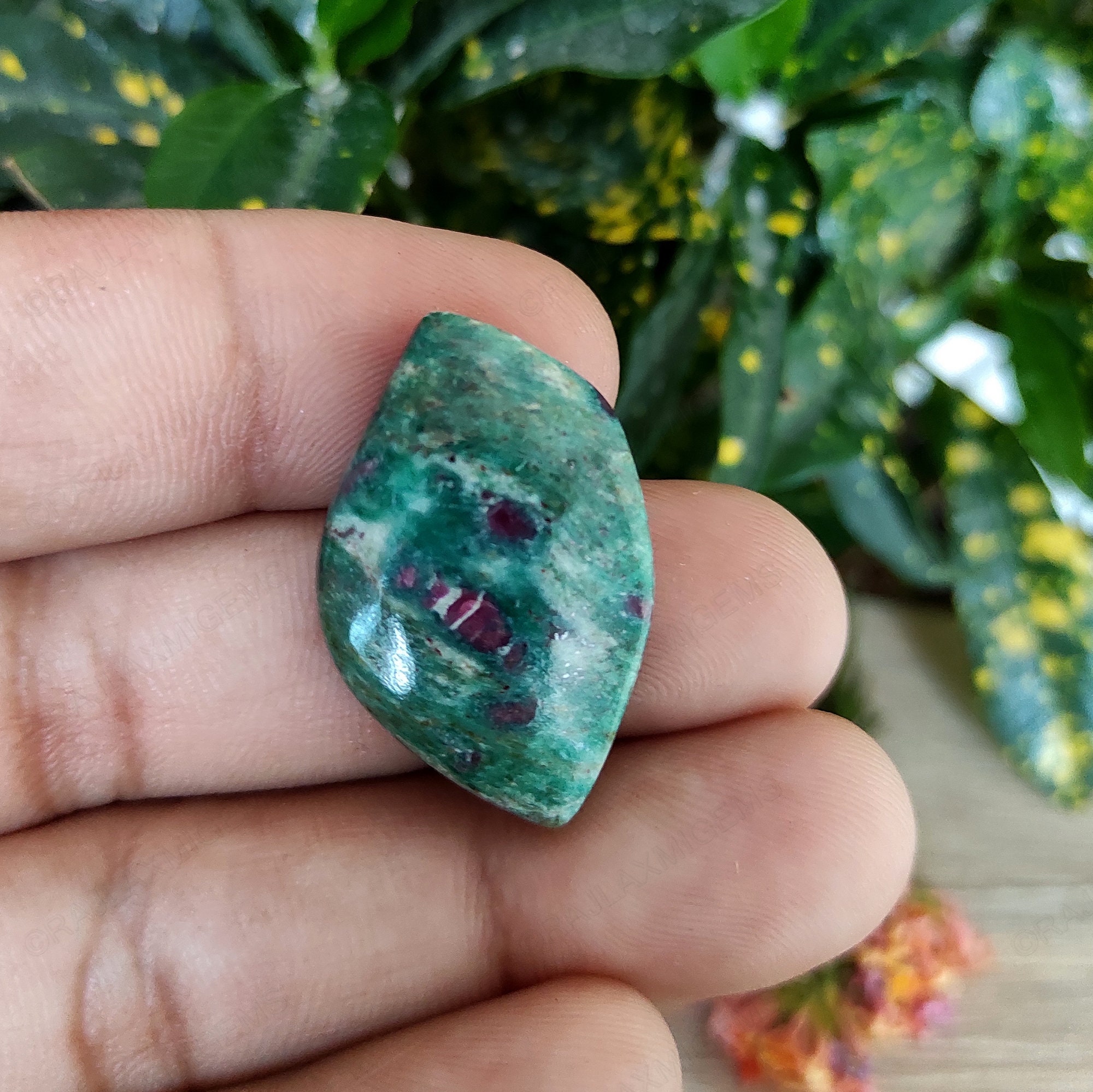 RUBY FUCHSITE COORDINATE 100% Natural Ruby Fuchsite Cabochon | Etsy