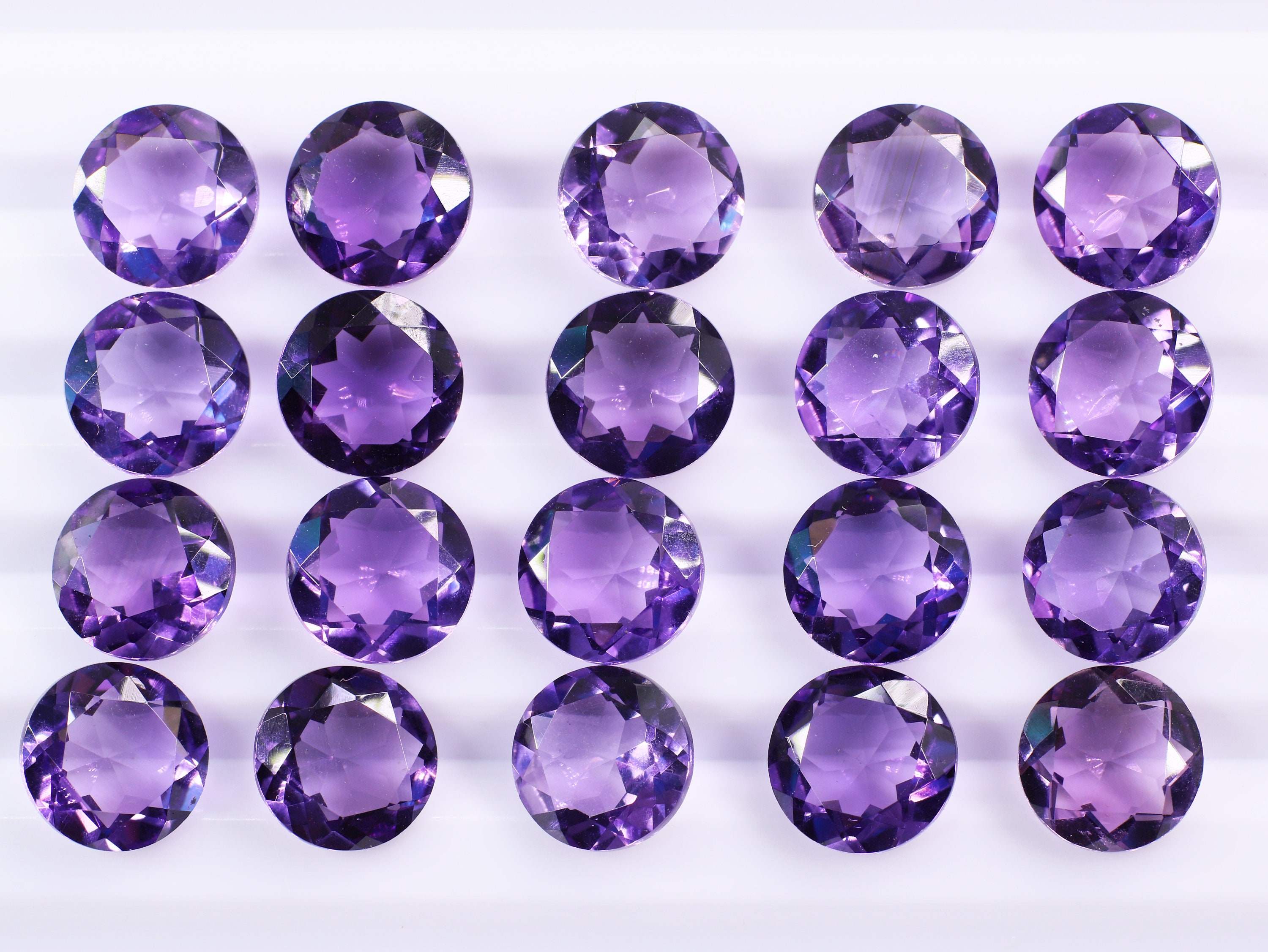 Natural Amethyst Gemstone Amethyst Round Calibrated - Etsy