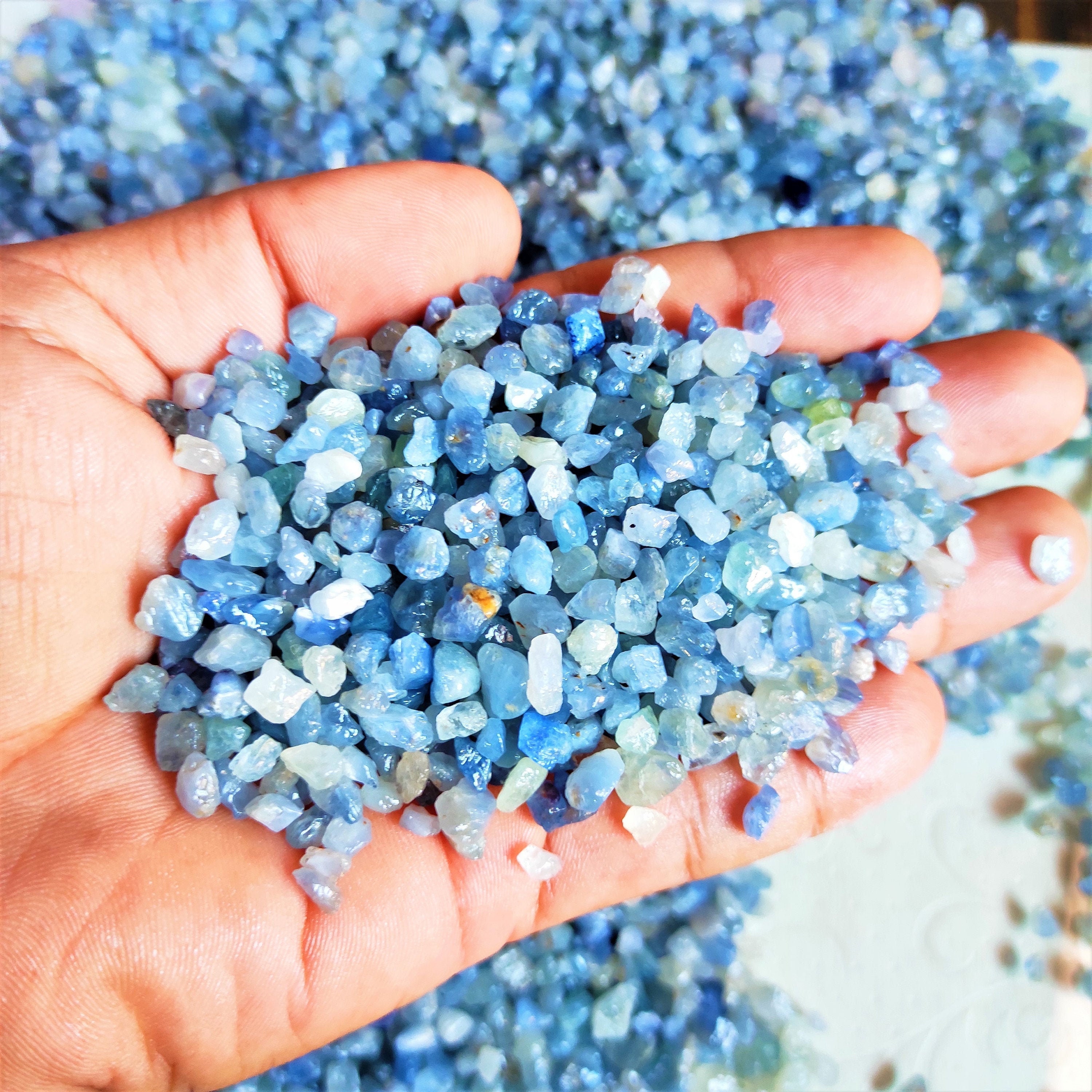 Natural Blue Sapphire Raw Rough Gemstone Blue Sapphire Raw | Etsy