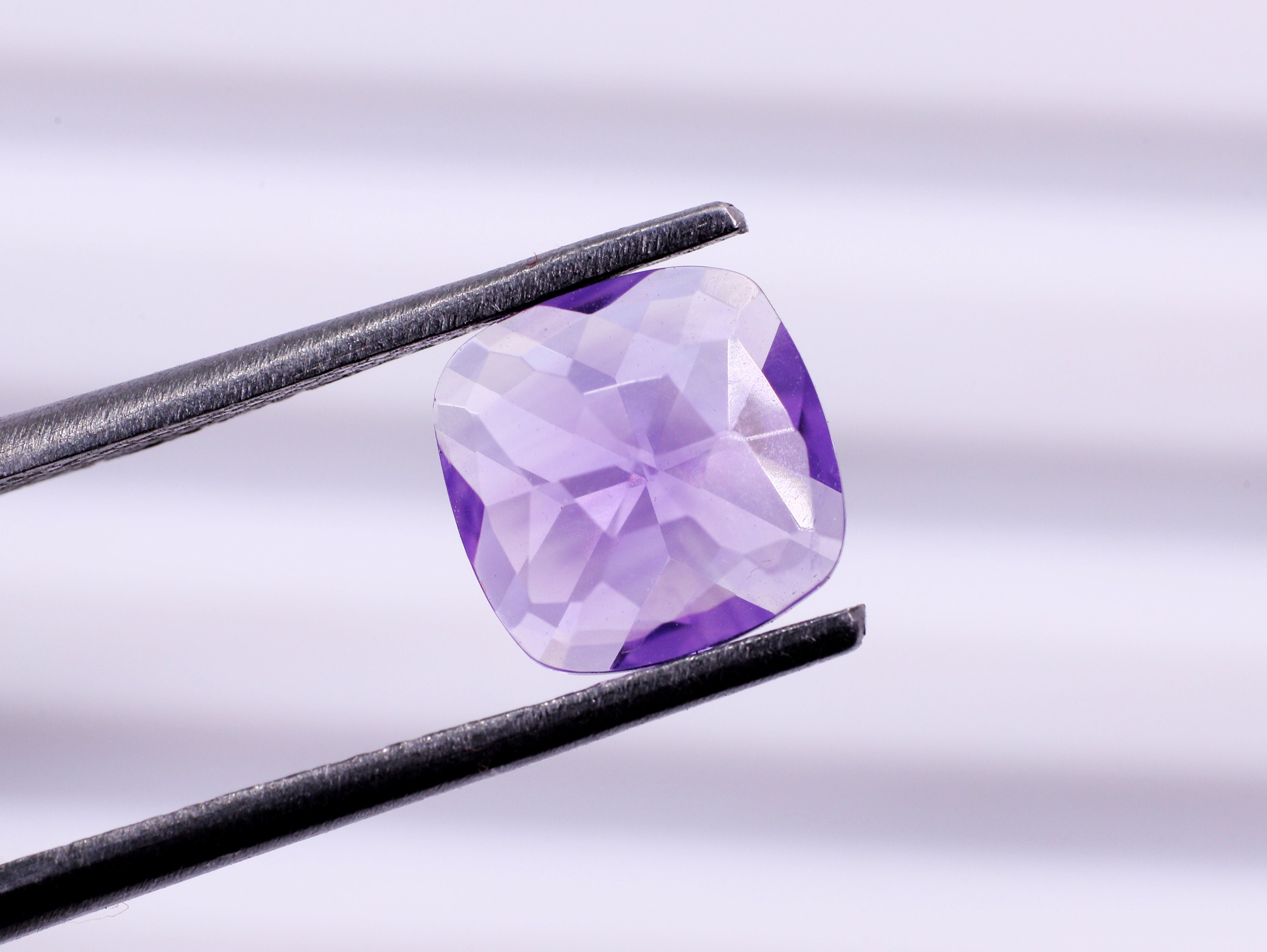 Natural Amethyst Rose Cut Diamond Cut Cushion Amethyst - Etsy
