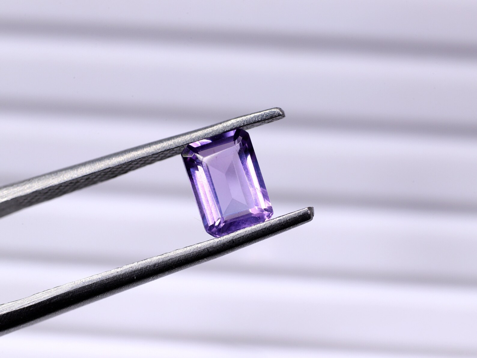 Natural Amethyst Step Cut Octagon Shape Loose Gemstone Purple - Etsy