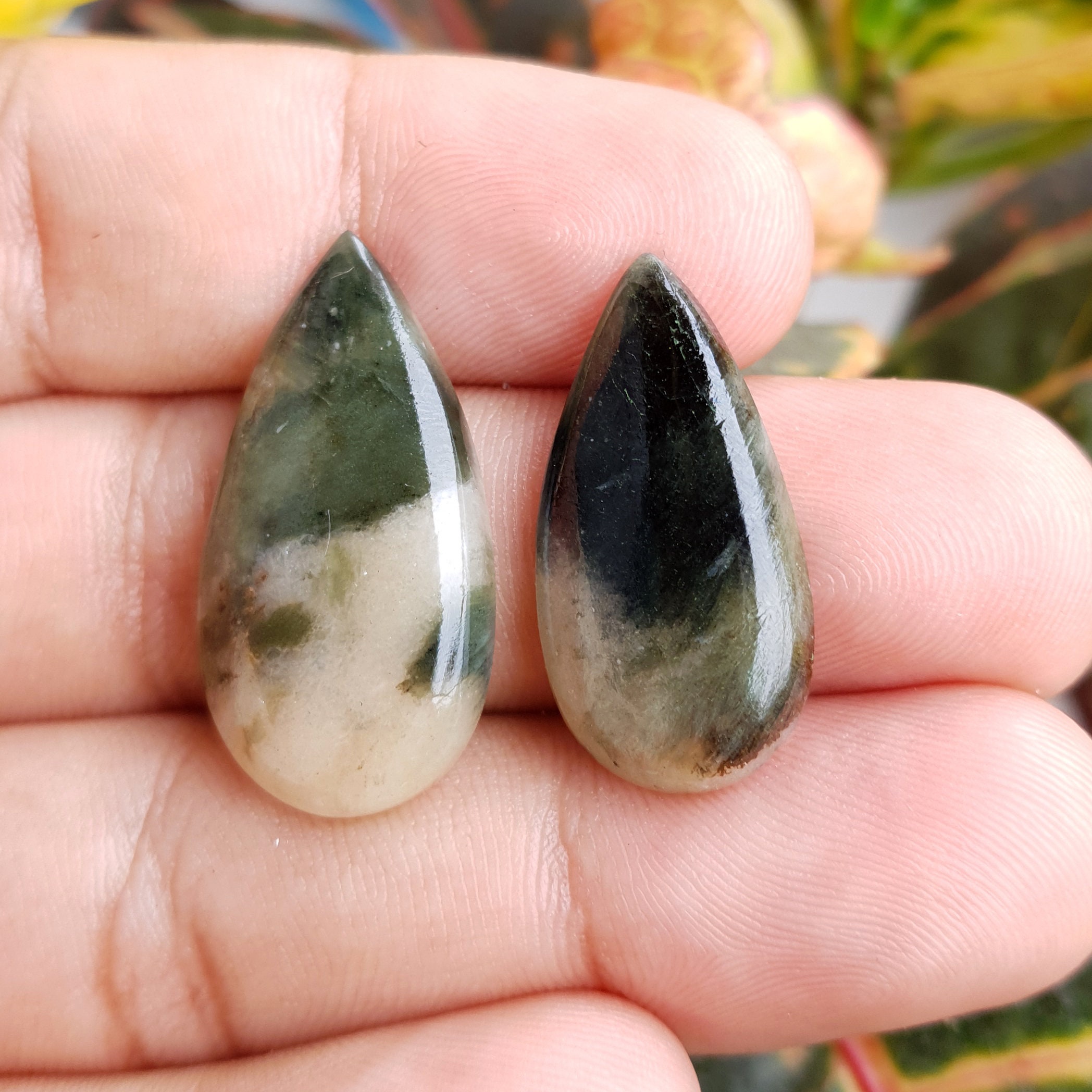 Natural Serpentine Gemstone Top Quality Serpentine Cabochon - Etsy UK