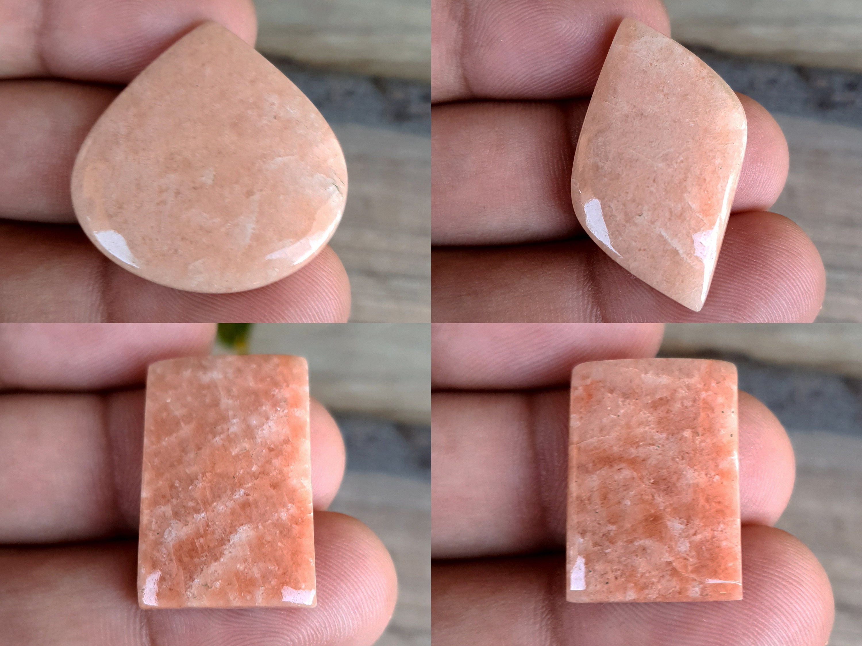 Natural Peach Amazonite Cabochon Amazonite Jewelry Making - Etsy UK
