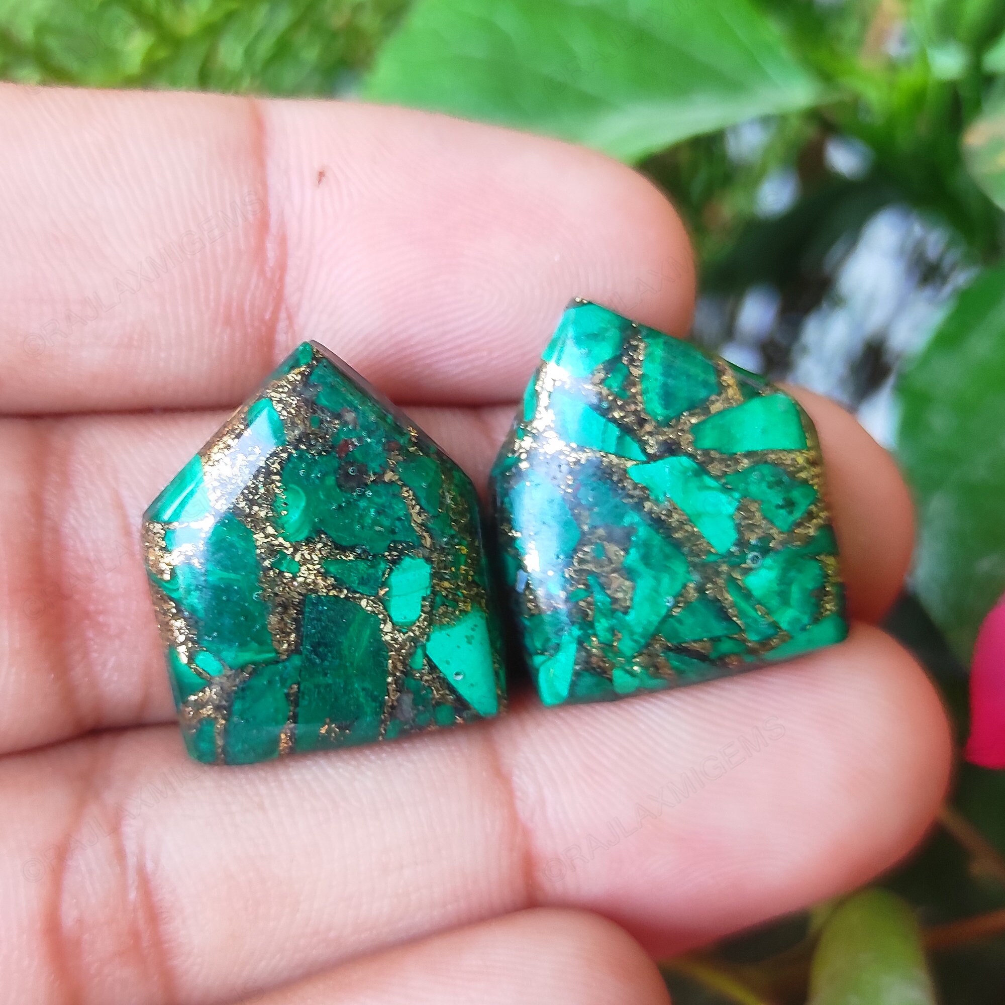Copper Malachite Cabochon Copper Malachite Gemstone for - Etsy UK