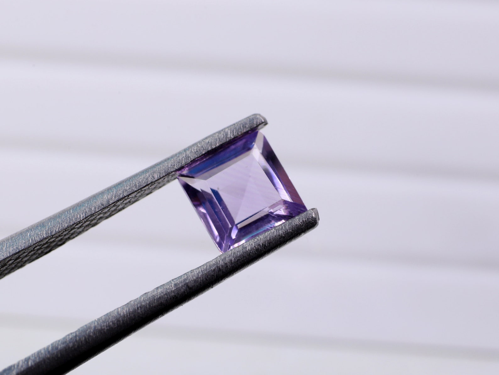 Natural Amethyst Square Cut Faceted Loose Amethyst AAA Top - Etsy UK