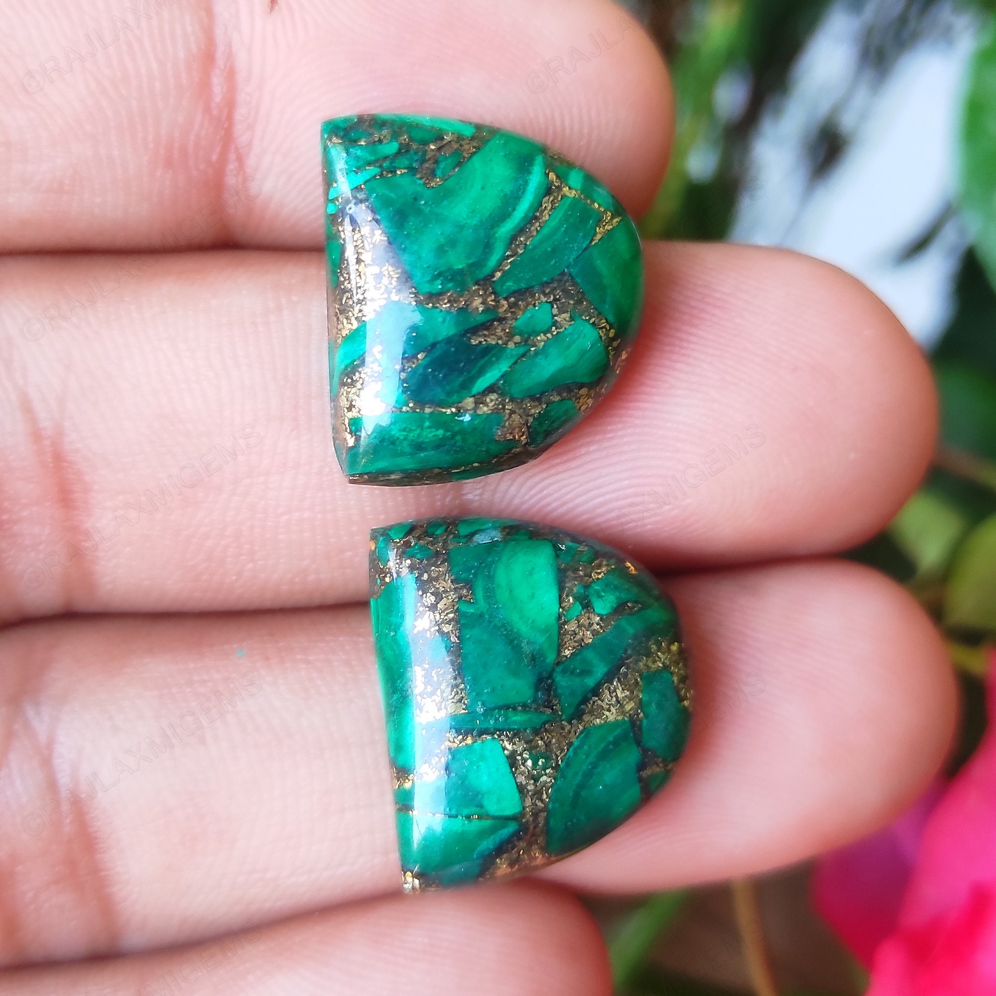 Copper Malachite Cabochon Copper Malachite Gemstone for - Etsy UK