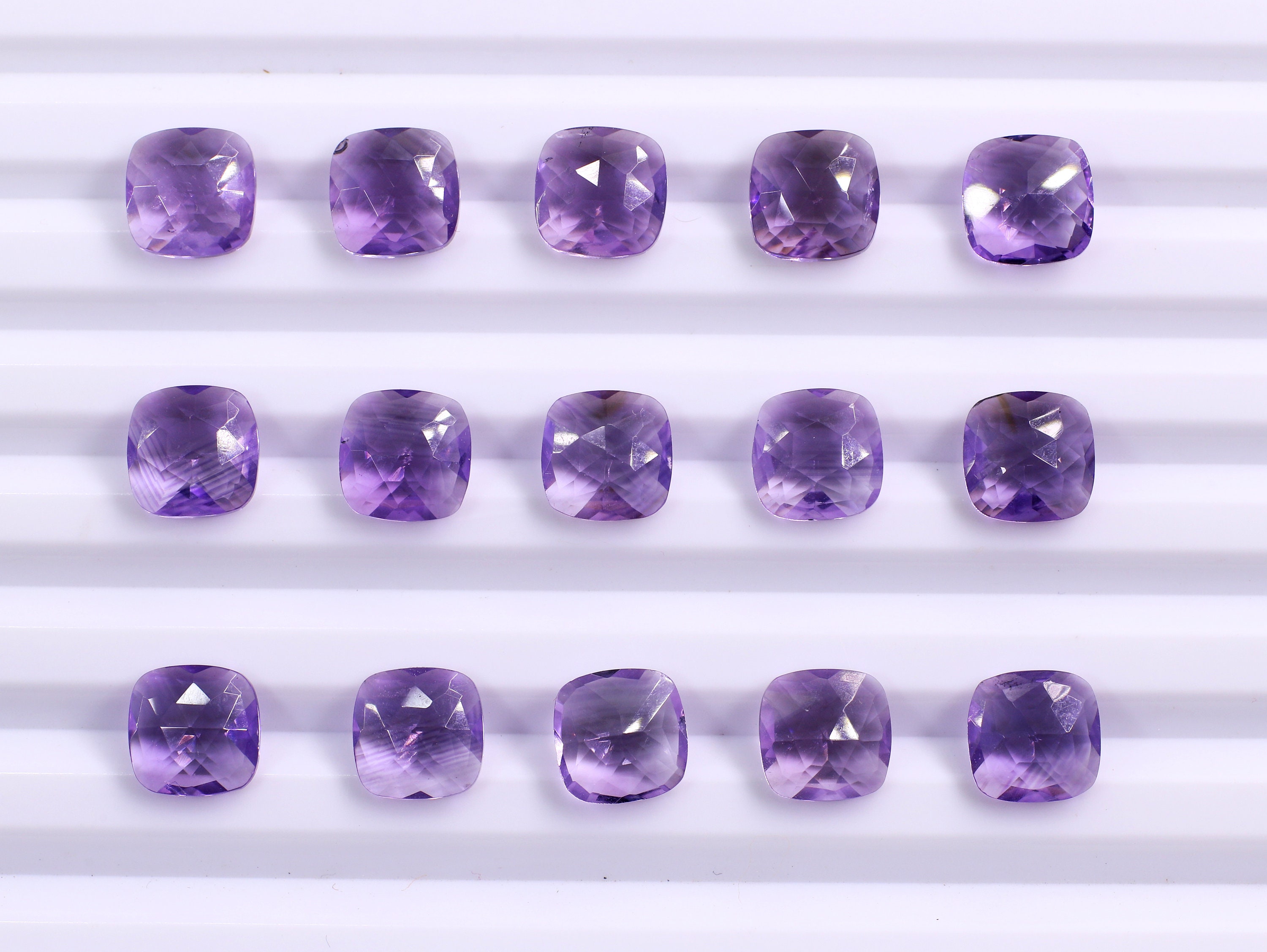 Natural Amethyst Rose Cut Diamond Cut Cushion Amethyst - Etsy