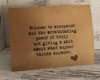 Menopause Card - Etsy