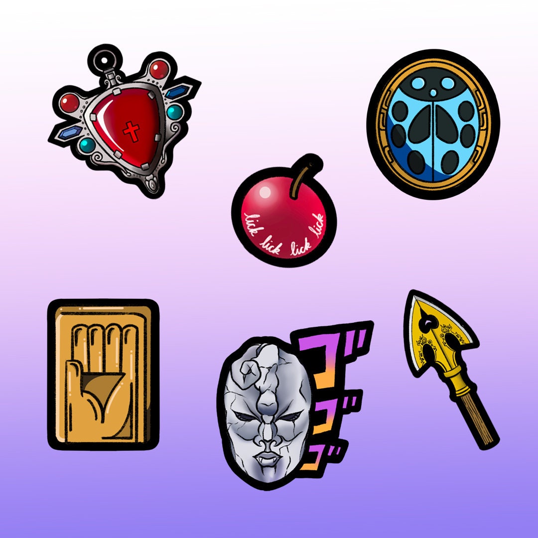 JoJo's Bizarre Adventure Objects Vinyl Sticker Pack | Etsy