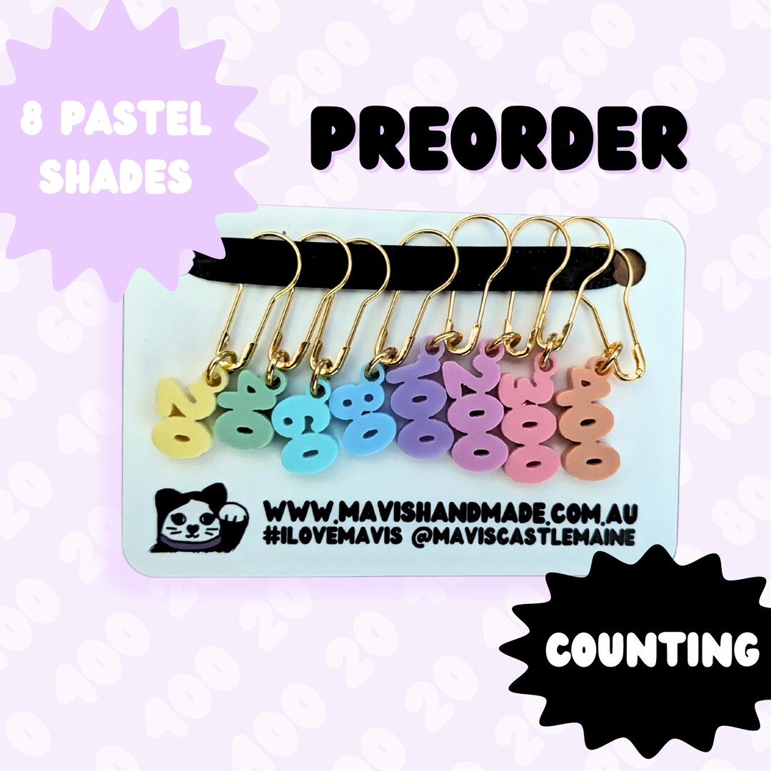 Stitch and Row Number Counters, Stitch Markers for Knitting or Crochet ...