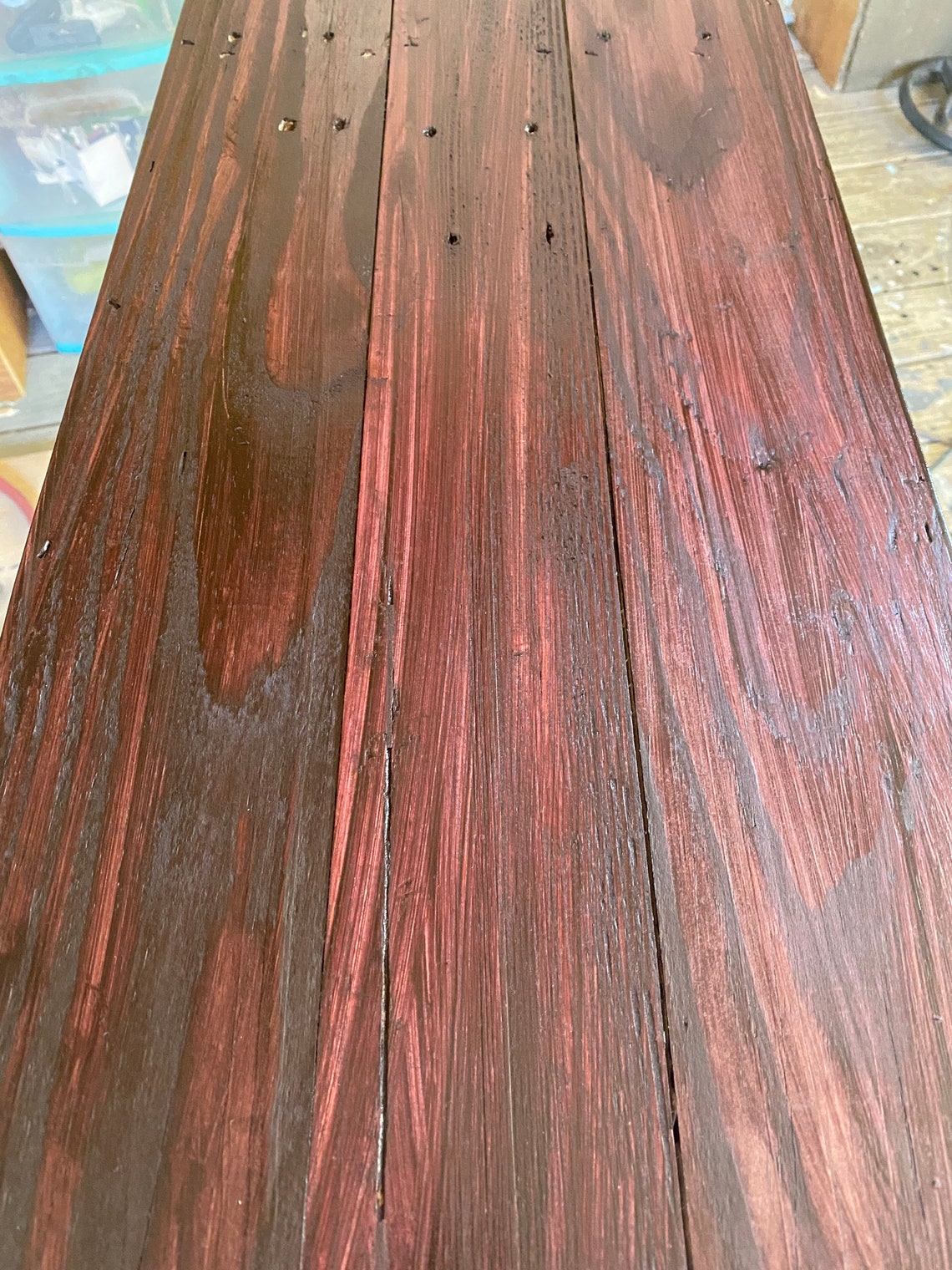 Reclaimed Wood Console Table - Etsy