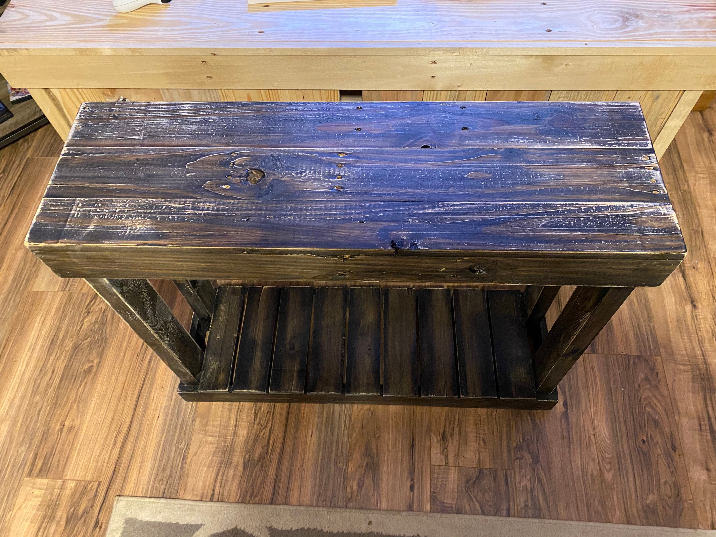 Reclaimed Wood Console Table - Etsy