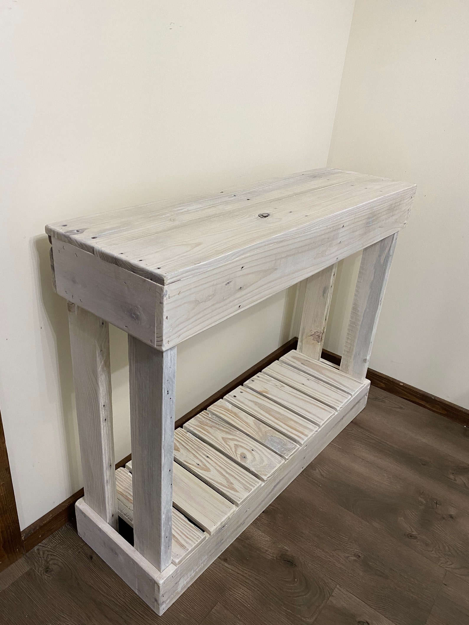 Reclaimed Wood Console Table - Etsy