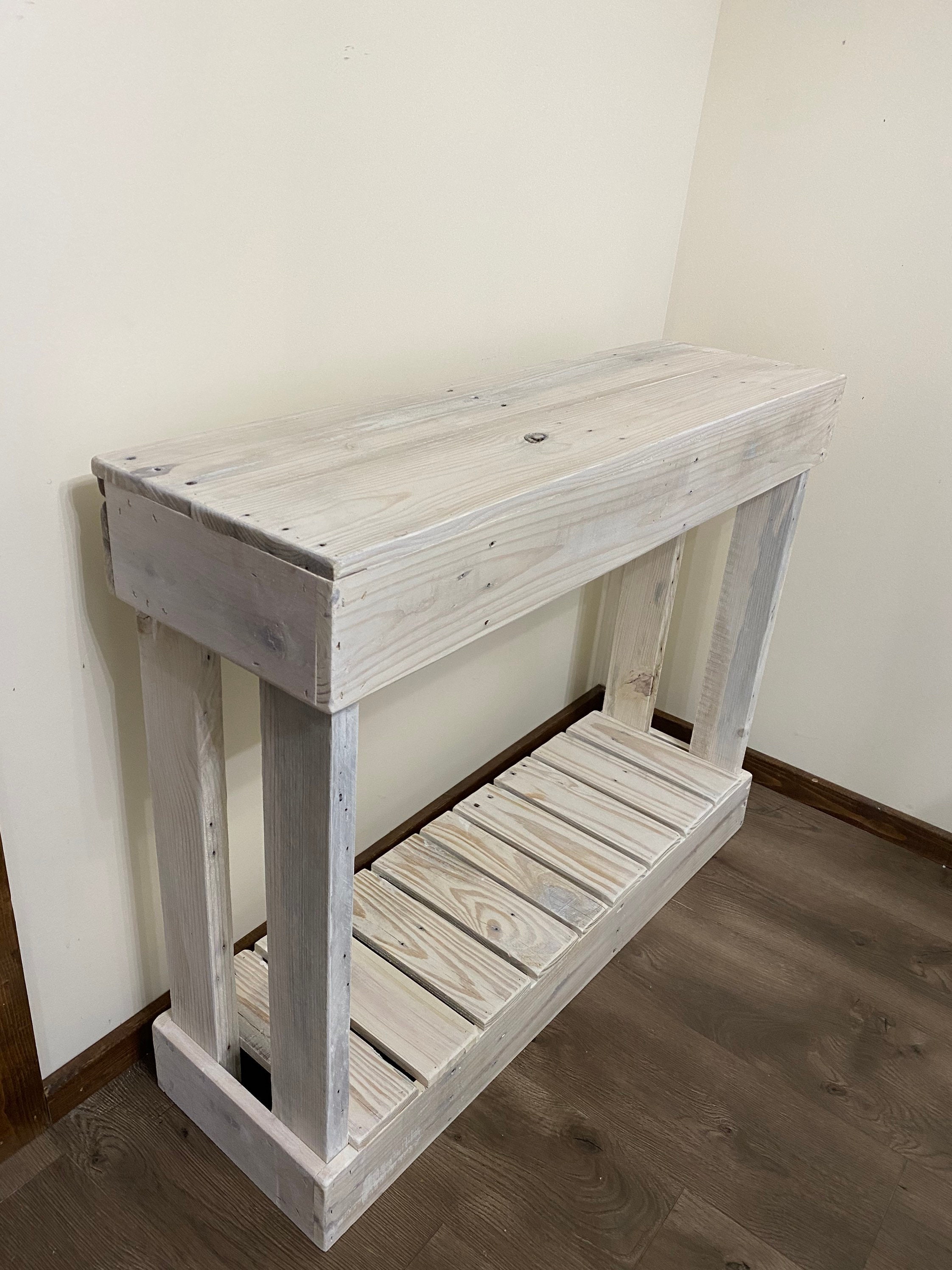 Reclaimed Wood Console Table - Etsy