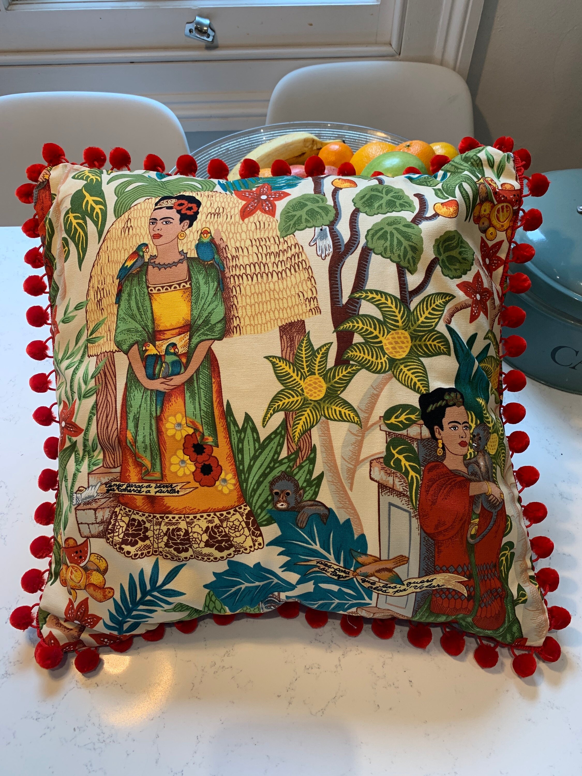 Stunning Frida Kahlo Cushion Cotton Canvas - Etsy UK