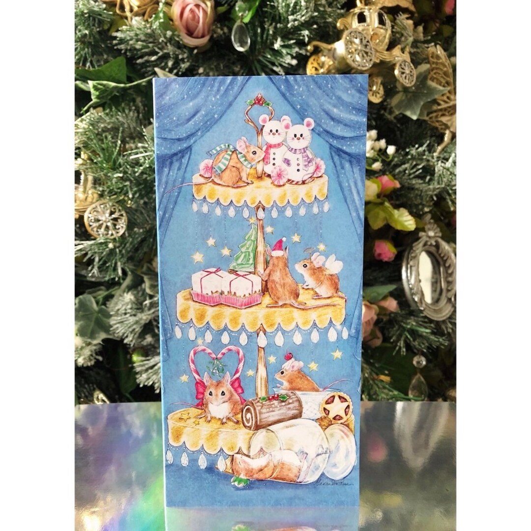 The Christmouse Party afternoon Tea Illustrated Art Mice Mouse ...