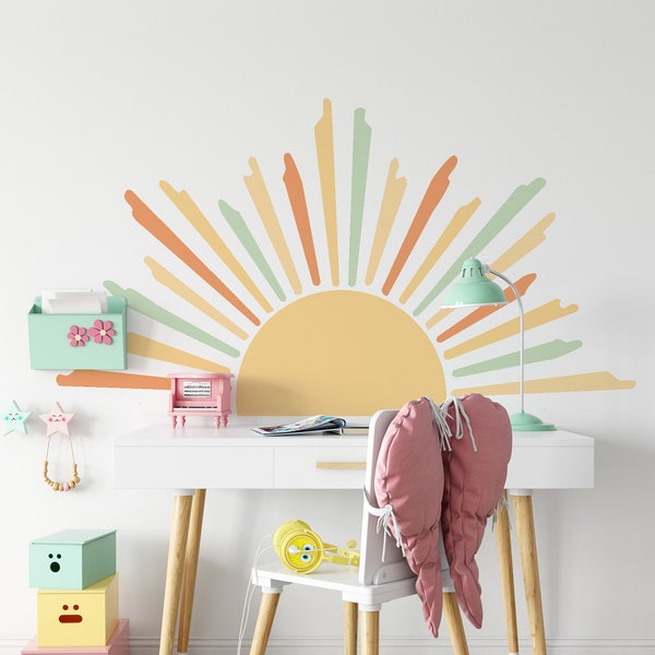 Sun Wall Decal - Etsy