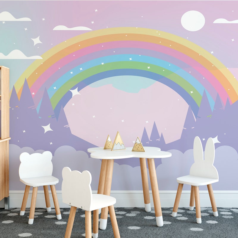 Rainbow Wallpaper - Etsy
