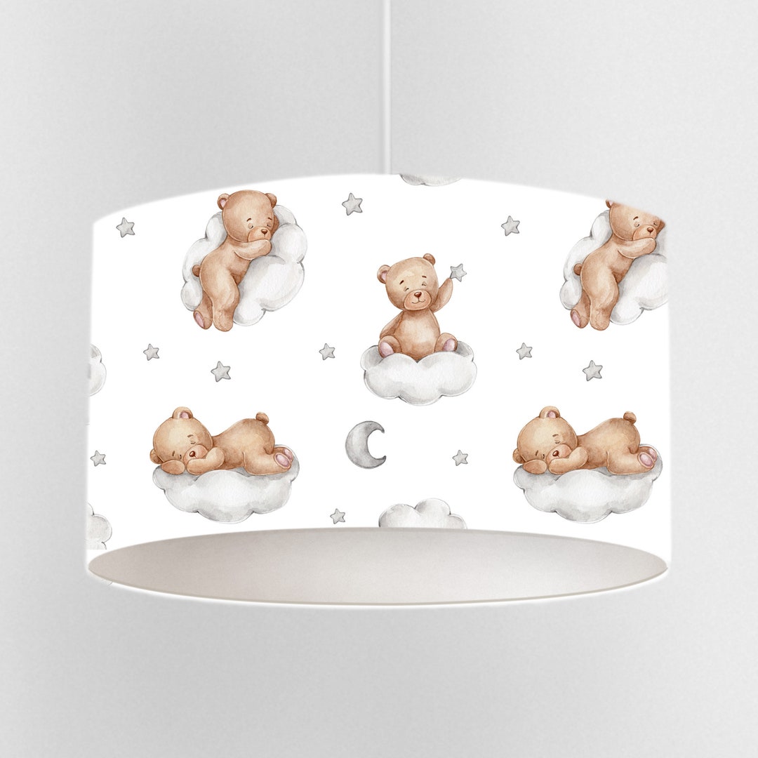 Teddy Bear Lampshade Nursery Ceiling Lampshade Kids Room - Etsy
