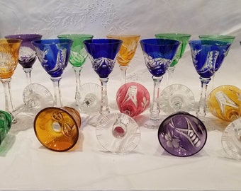Vintage Bavarian Wine Glasses - Etsy