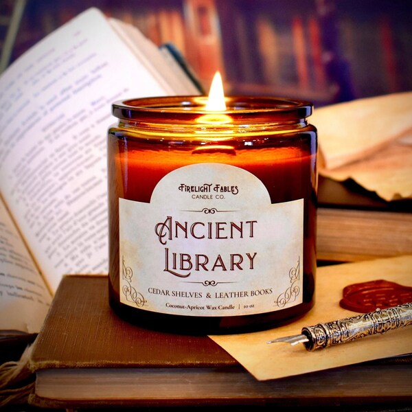 Library Candle - Etsy
