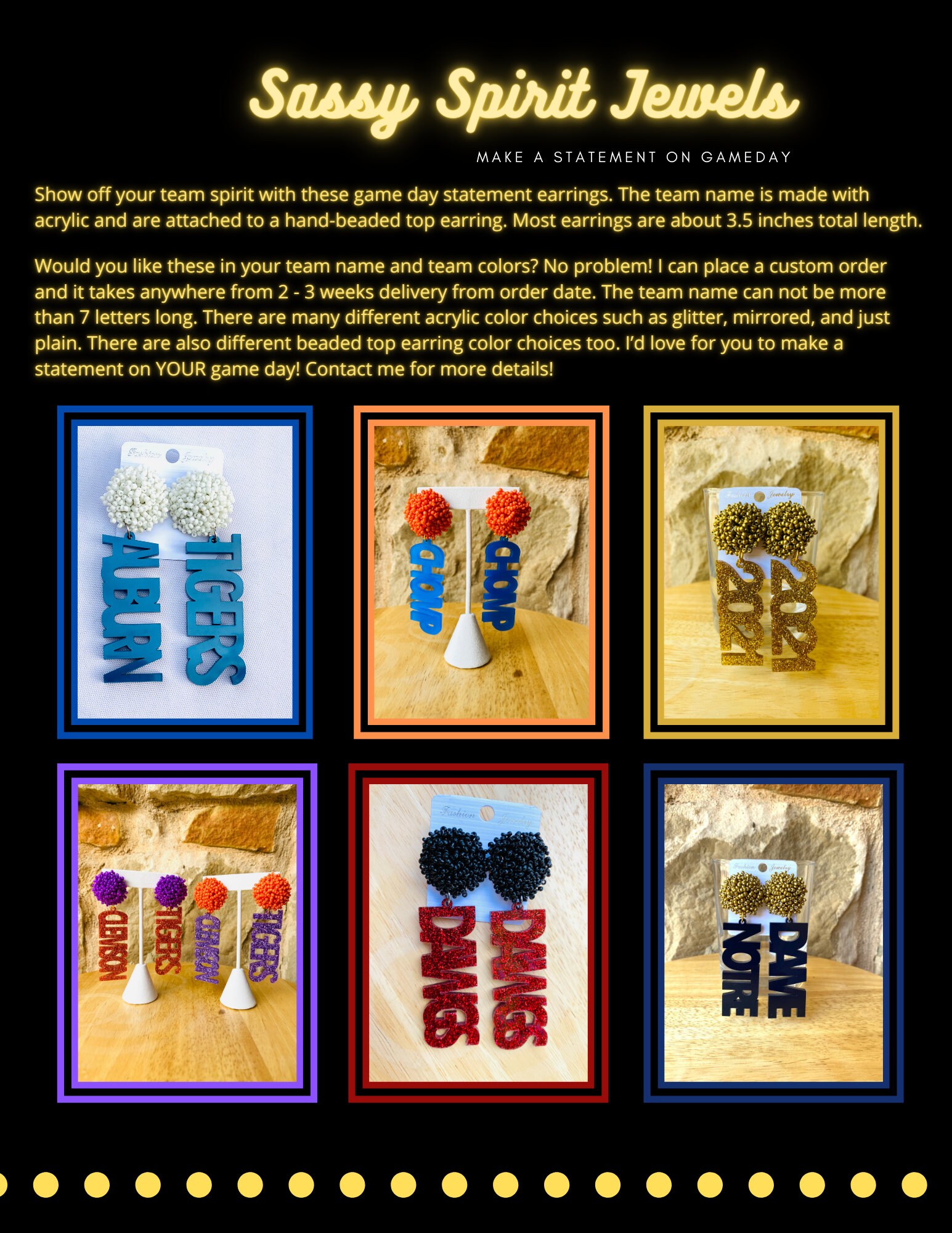 SMU Earrings Jewelry Birthday Gift for Her Female Woman SMU - Etsy