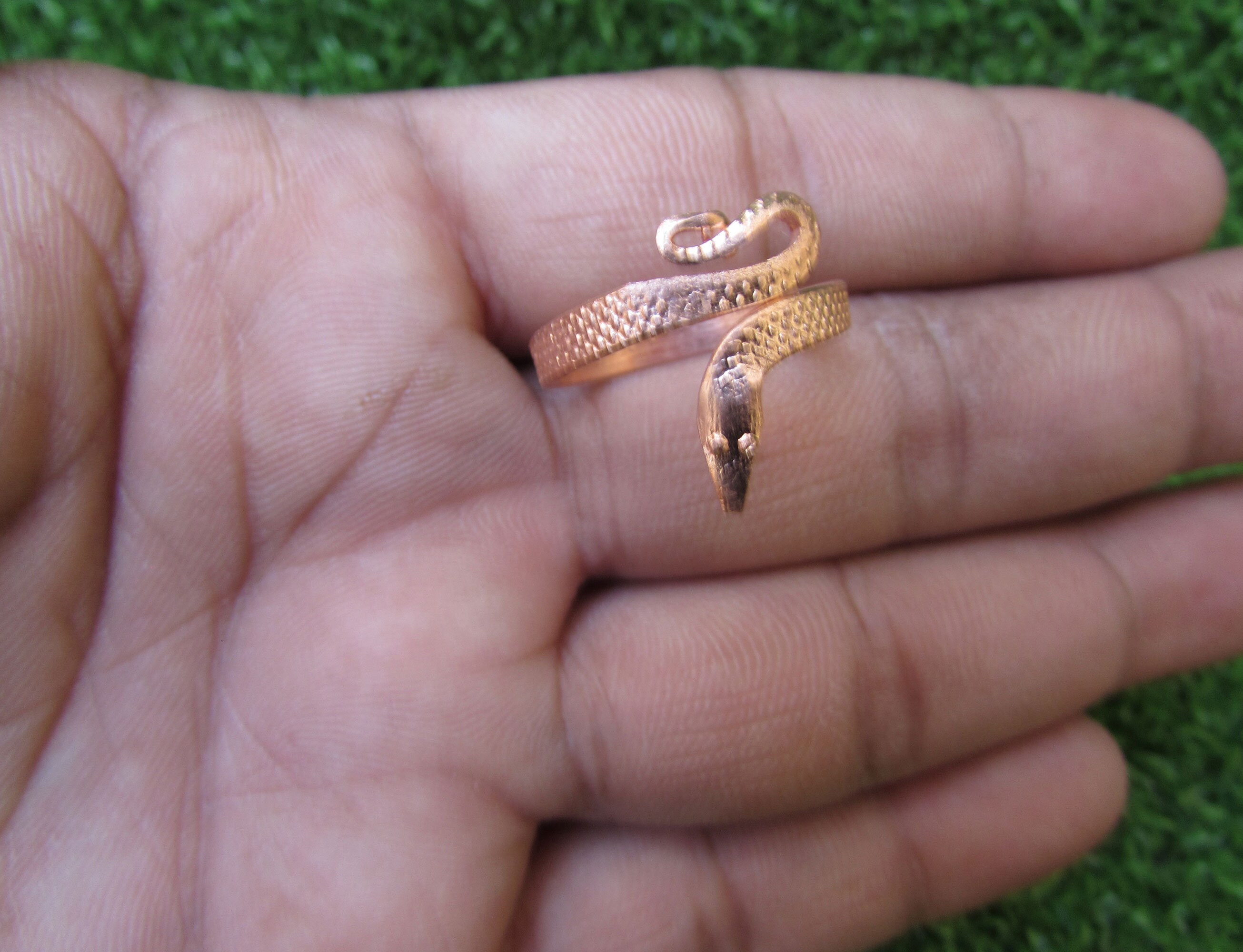 Copper Snake Ring Provides the Fundamental Support Copper - Etsy