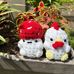 Mini Crochet Plush Animal Pattern: Frog, Mushroom, Duck, and More (PDF ...