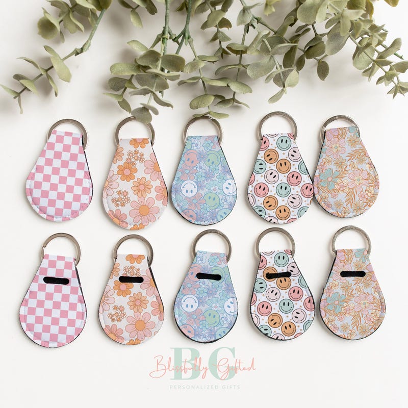 Preppy Keychain - Etsy