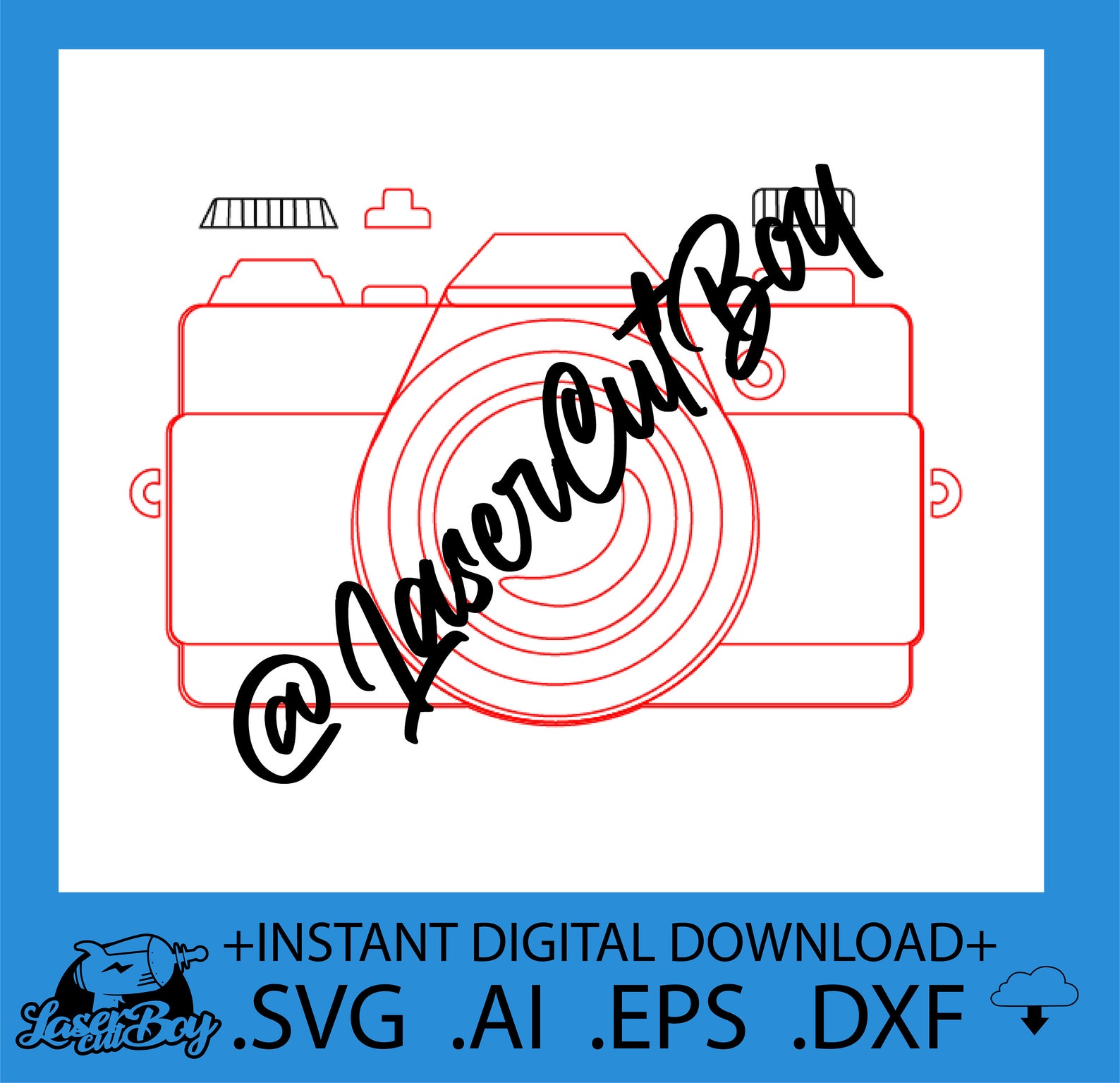 Vector File for Cutting - Retro Camera in Layers | Digital Download - Etsy