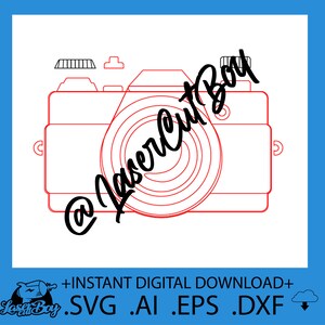 Vector File for Cutting - Retro Camera in Layers | Digital Download - Etsy