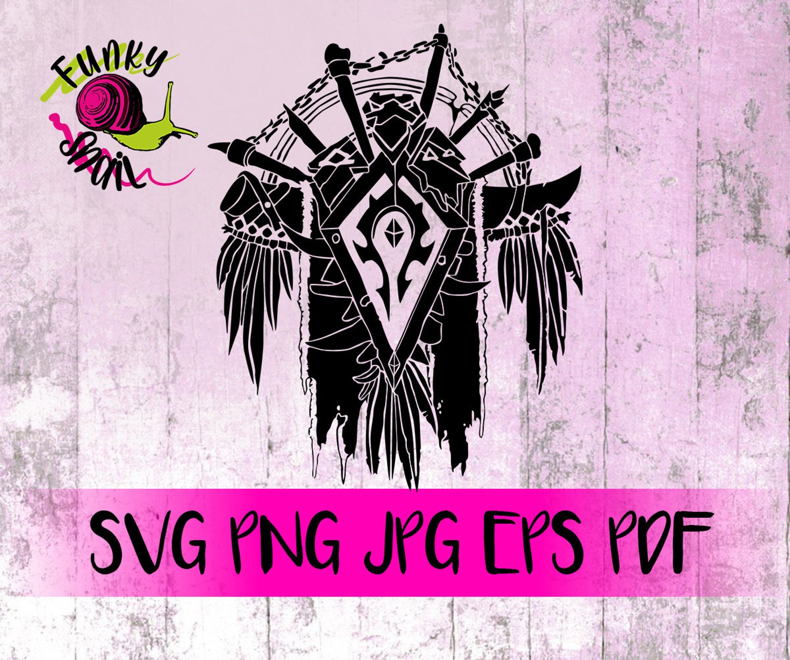 Horde svg crête Wow Svg World of Warcraft inspiré SVG PNG | Etsy