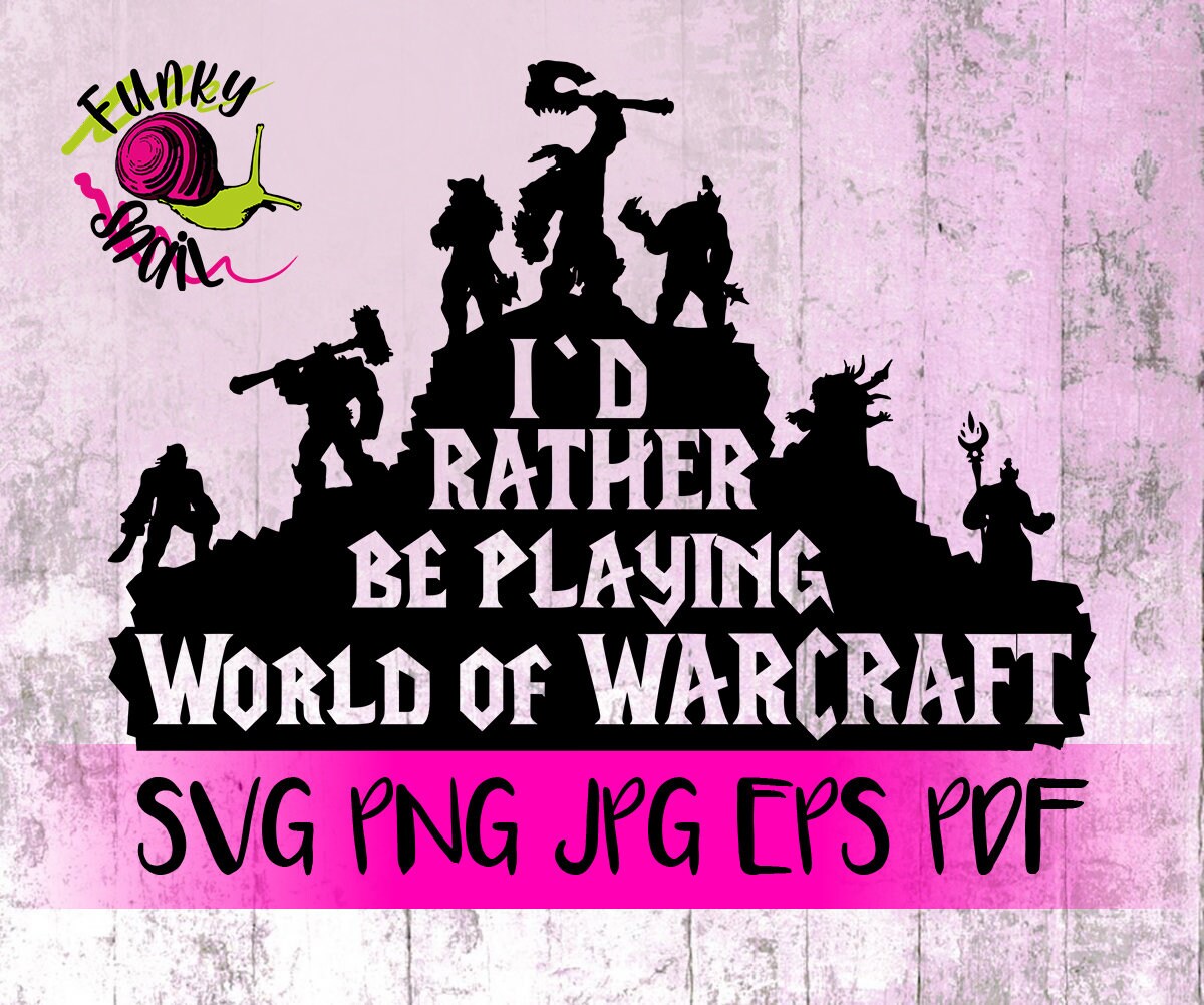 Wow Svg World of Warcraft svg inspired SVG PNG EPS jpg | Etsy