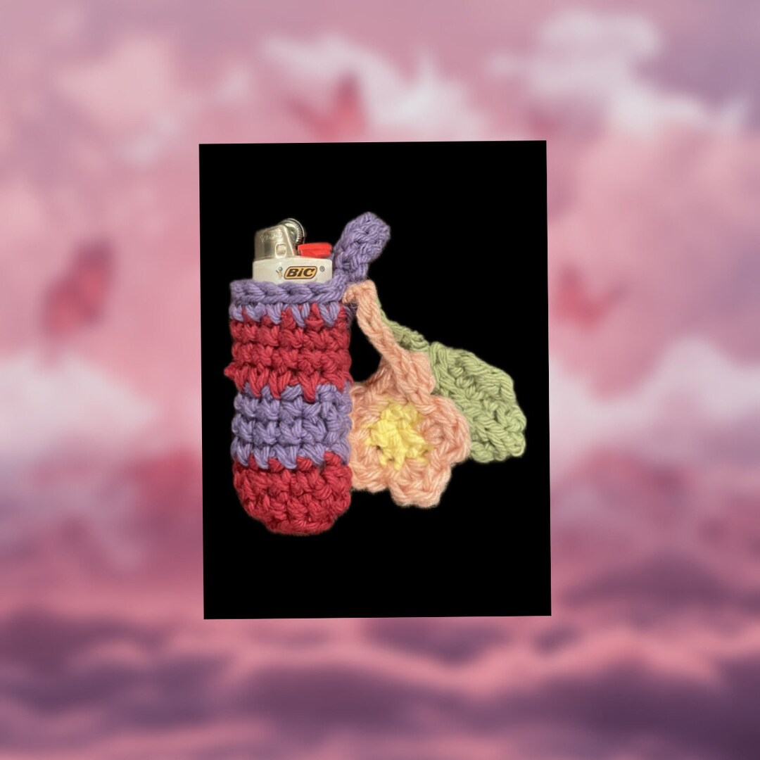 Crochet Lighter Coverflower - Etsy
