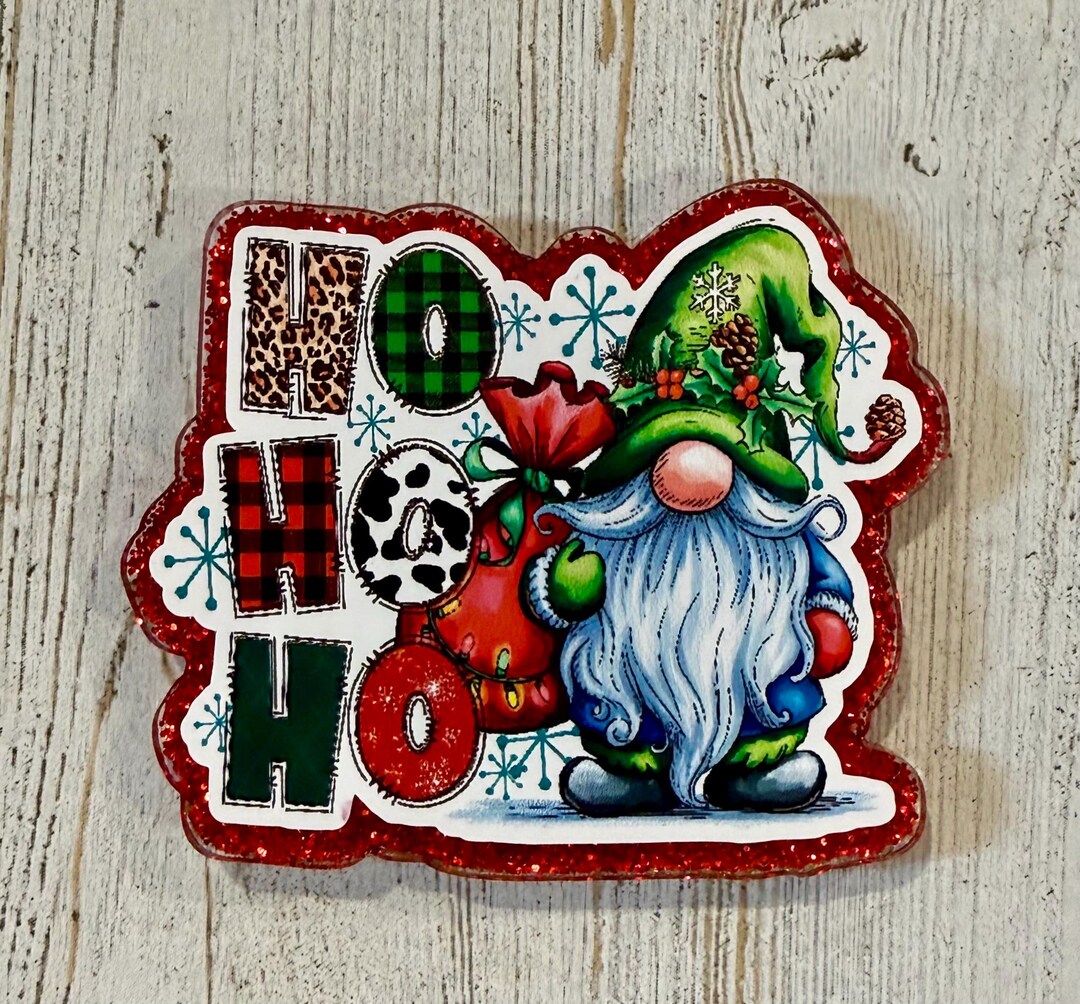 Christmas Gnome Retractable Badge Reel - Etsy