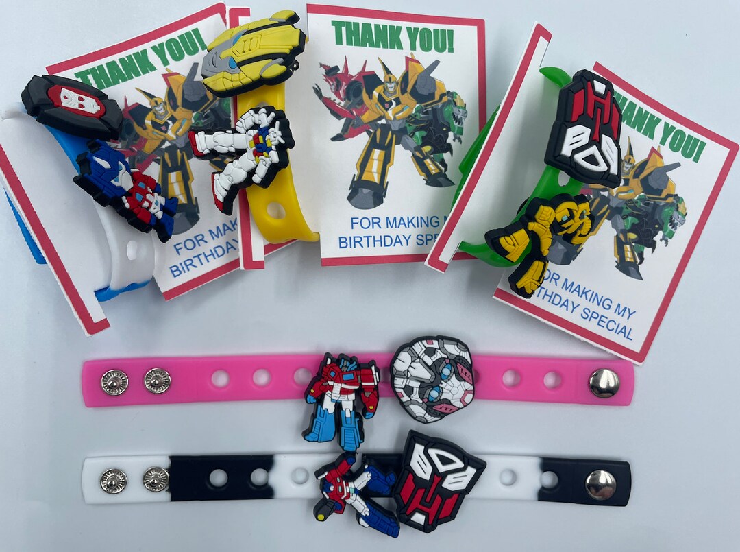 Transformers Party Favors, Robot Charm and Bracelet for Gift /goodie ...
