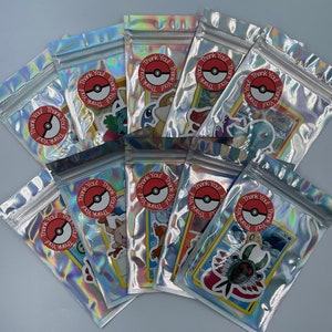10 Pack Pokémon Party Card Pack Favors/ Pokemon Party Favors/ 6 Cards ...