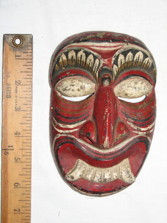 Healing Sanni Dance Mask Sri Lanka Vintage Glenn Erso - Etsy