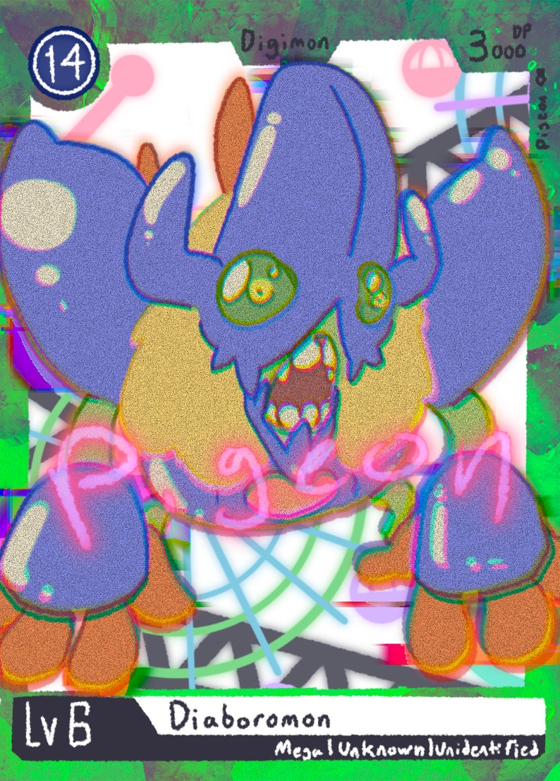 Diaboromon Token - Etsy