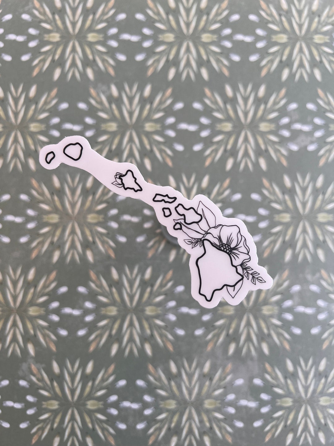 Clear Hawaii State Outline Sticker - Etsy