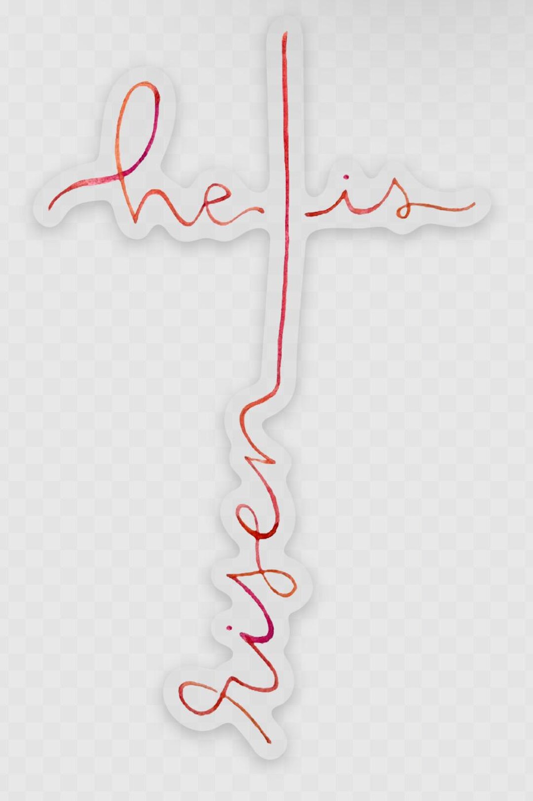 He is Risen Sticker - Etsy