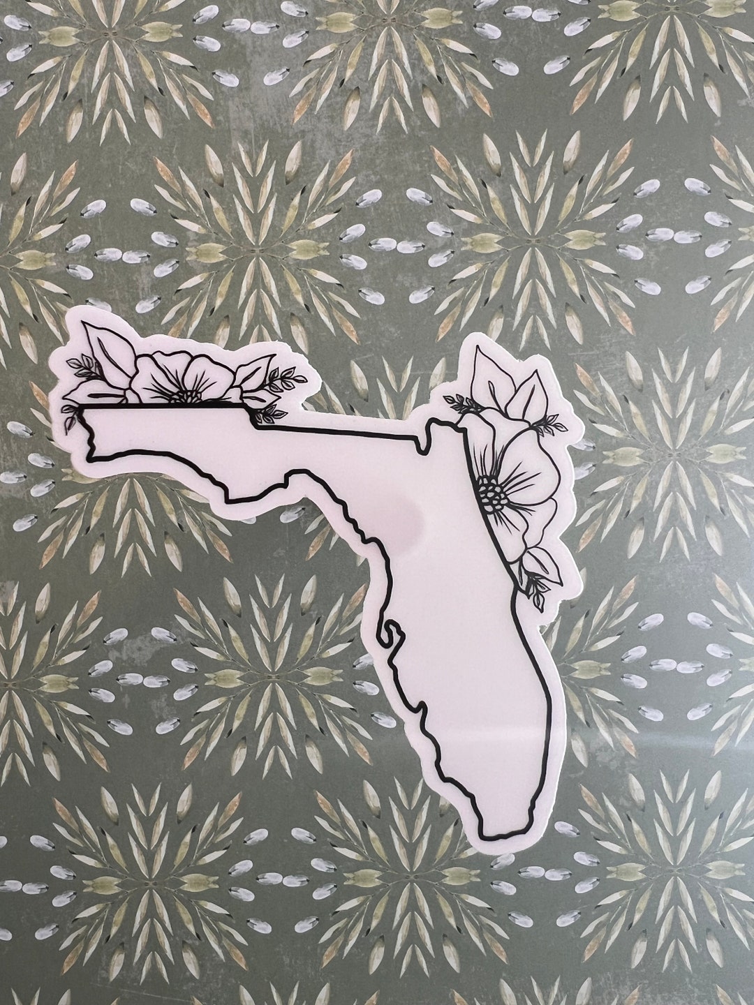 Clear Florida State Outline Sticker - Etsy