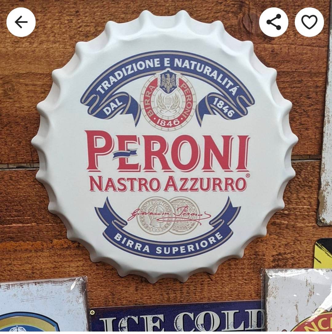 Beer Bottle Top Large 35cm Bar Signs Pub Man Cave Wall Sign - Etsy UK