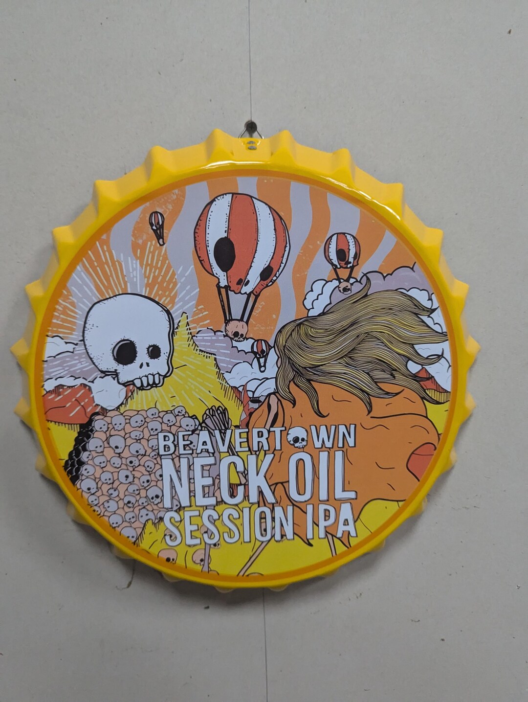 Beavertown Neck Oil Bottle Cap Bar Sign - Man Cave Decor (35cm) - Etsy