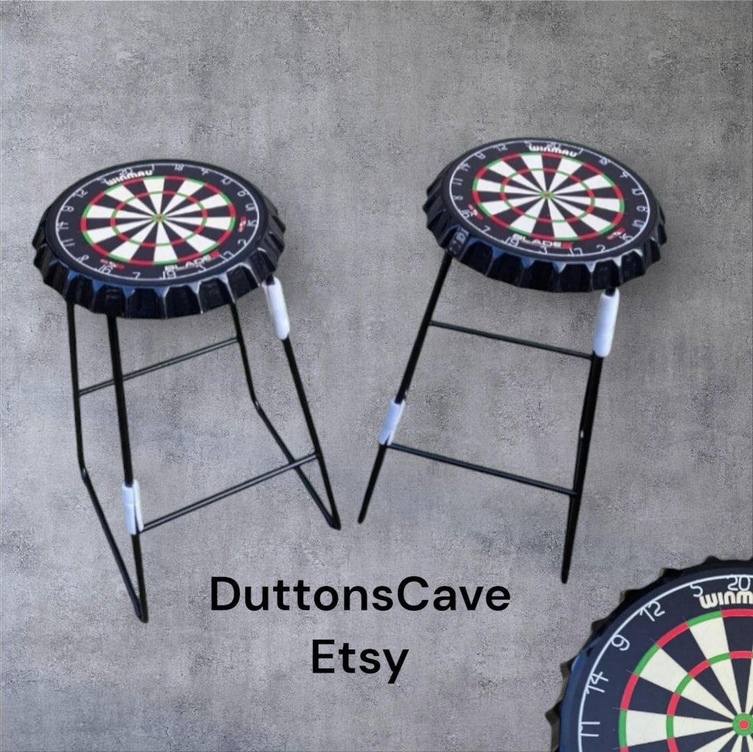 Dartboard Bar Stool Darts Stool X1 Man Cave Bar Stool Home Bar Bottle ...