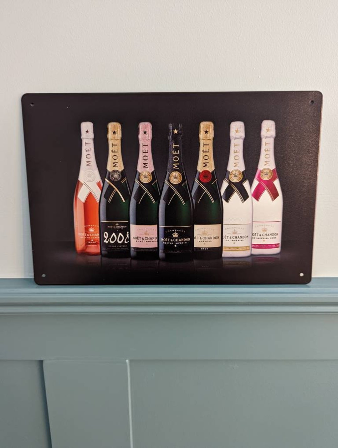 Moet and Chandon Champagne A4 Metal Sign 20x30cm Man Cave Plaque Wall ...