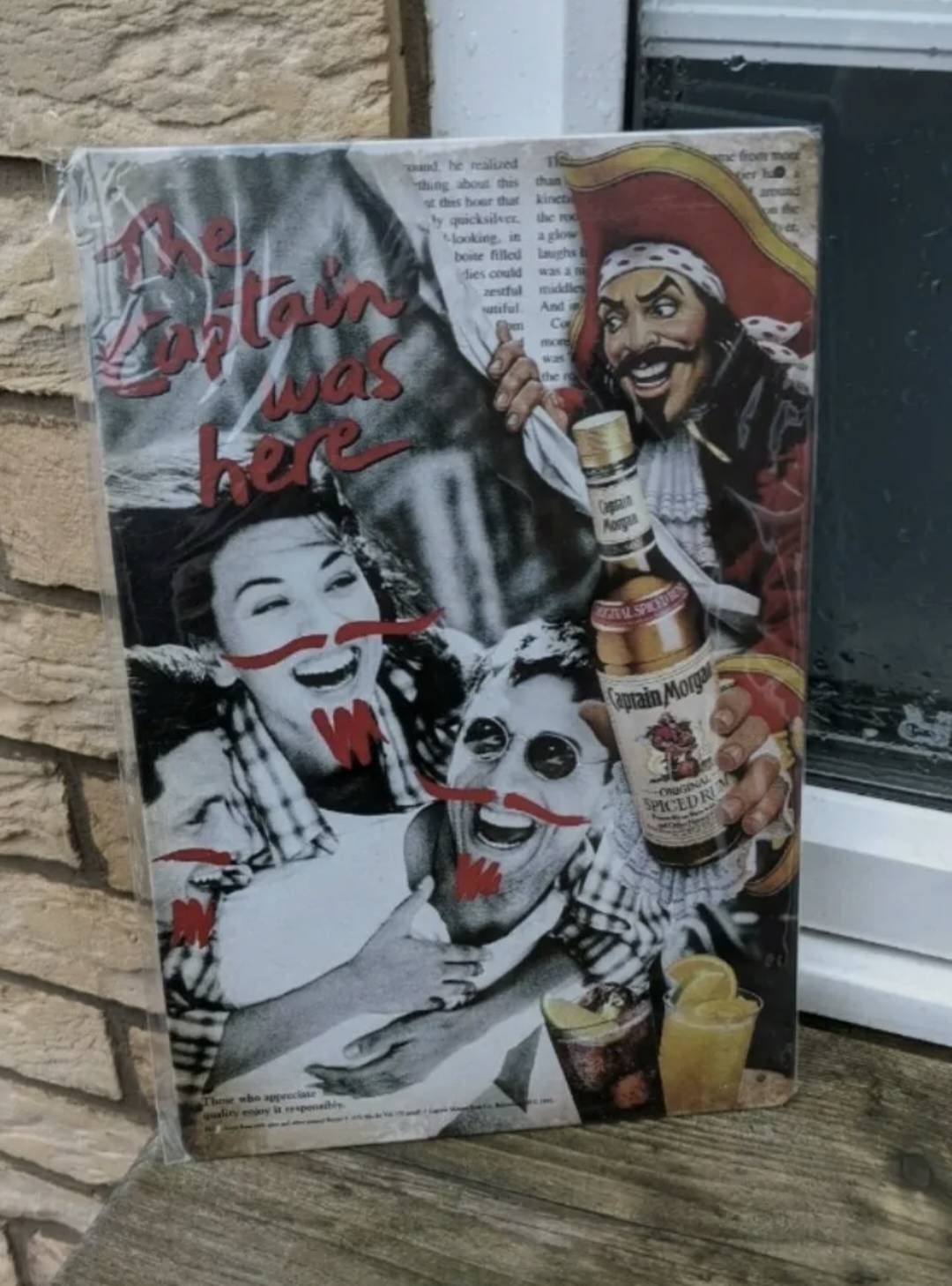 Captain Morgan Metal Sign 30x20cm Plaque Home BAR Man Cave Decor Gift ...
