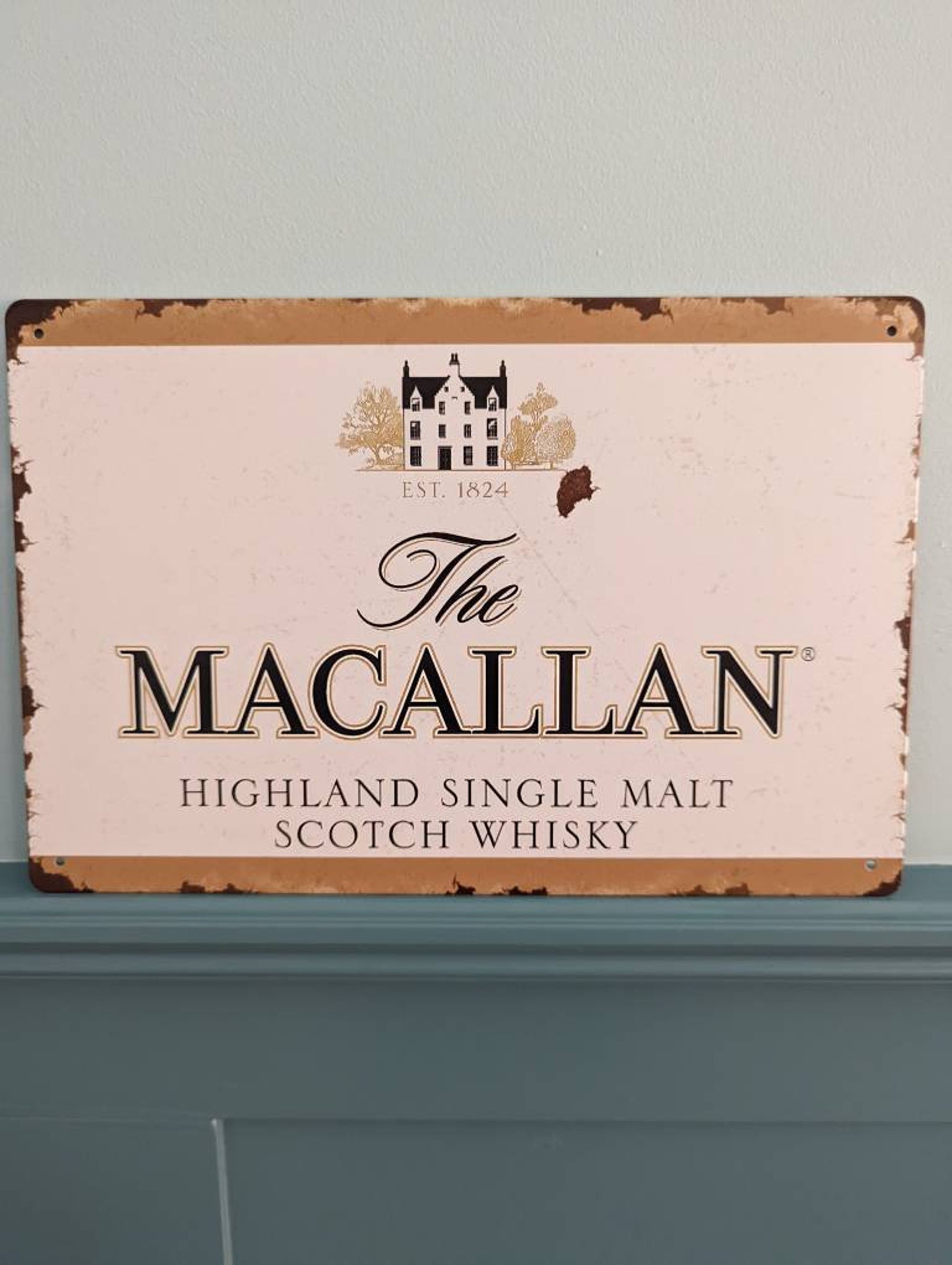 The Macallan Whisky Metal Sign 30x20cm Plaque Home BAR Man Cave Gift - Etsy